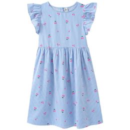 Yigga M&auml;dchen Kleid mit Kirschen-Print