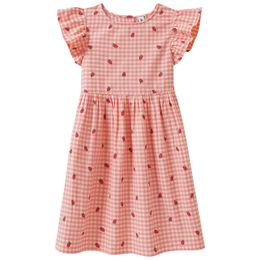 Yigga M&auml;dchen Kleid mit Erdbeer-Print