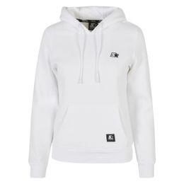 Rundhalspullover STARTER Black Label "Starter Black Label Damen Ladies Starter Essential Hoody", Herren, Gr. L, wei&szlig;, 65% Baumwolle, 35% Polyester, unifarben, normal, ohne Ausschnitt, Pullover Rundhalspullover