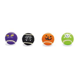 Beeztees Halloween Hundespielzeug Spooky B&auml;lle im 4er Pack