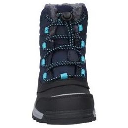 Wanderschuh HI-TEC "Hi-Tec Stiefel Leo WP JR", Kinder, Gr. 37, Normalschaft, blaunights, schwarz, pfauenblau, PU: 65% + Textil: 35% Fleece: 100% 50% Mesh + 50% EVA 50% Gummi + 50% EVA, Schuhe Wanderschuh