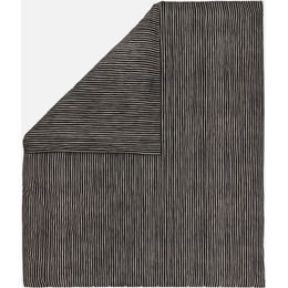 Bettbezug Marimekko "PICCOLO", schwarz, B:200cm L:200cm, Perkal, Obermaterial: 100% Baumwolle, Bettbez&uuml;ge, aus Baumwollperkal, mit Streifen
