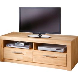 Lowboard VOGL M&Ouml;BELFABRIK "Toronto", beige (kernbuche teilmassiv), B:125,5cm H:46,4cm T:52cm, Sideboards, Lowboard