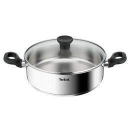 Tefal Servierpfanne Duetto, Edelstahl, Metall, 3.17 L, rund, 38.7x10x25.6 cm, backofengeeignet,backofengeeignet, Kochen, Pfannen, Servierpfannen