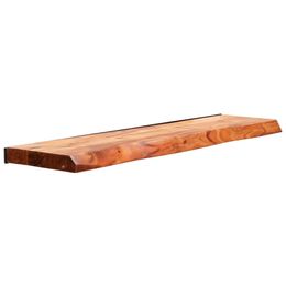 Livetastic Wandboard, Natur, Holz, Akazie, massiv, Holz, 90x3.5x20 cm, Wohnzimmer, Regale, Wandboards