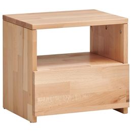 Mid.you Nachtschrank, Kernbuche, Holz, Kernbuche, 1 Schublade(n) Schubladen, 40x37x33 cm, Holzm&ouml;bel, Holztische, Nachttische Holz