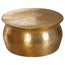 Couchtisch Karam &Oslash; ca. 60 cm Alu Gold