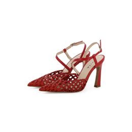 Evita PIA Damen Sling Pumps - Raffia Rot - 34
