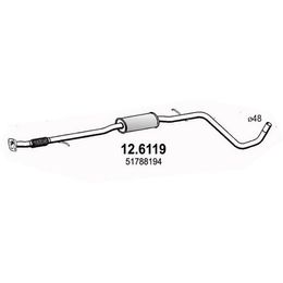 Asso Mittelschalld&auml;mpfer 126119 f&uuml;r Fiat