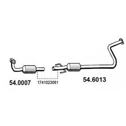 Asso Mittelschalld&auml;mpfer 546013 f&uuml;r TOYOTA