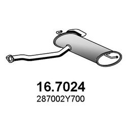 Asso Endschalld&auml;mpfer 167024 f&uuml;r HYUNDAI
