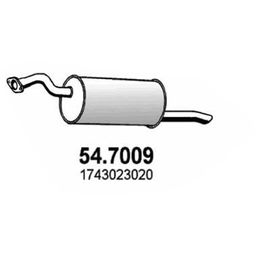 Asso Endschalld&auml;mpfer 547009 f&uuml;r TOYOTA