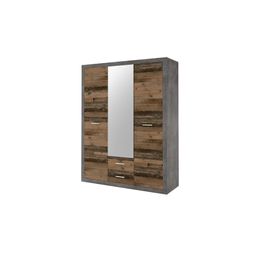 Kleiderschrank Stone - braun - 151 cm - 198 cm - cm 55,0 - Sconto