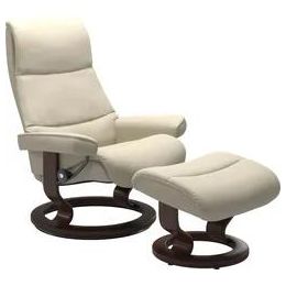 Relaxsessel stressless "View", beige (cream batick), B:82cm H:108cm T:81cm, Leder BATICK: BATICK ist ein leicht korrigiertes, durchgef&auml;rbtes und genarbtes M&ouml;belleder, bei dem die meisten Unebenheiten und Spuren in der Regel entfernt wurden.;Leder PALOMA: PALOMA ist ein durchgef&auml;rbtes Semianilin-M&ouml;belleder mit nat&uuml;rlicher Narbung.;ROHLEDER Stoff Q2 FARON: Ein fester zuverl&auml;ssiger Boucl&eacute; mit einem s
