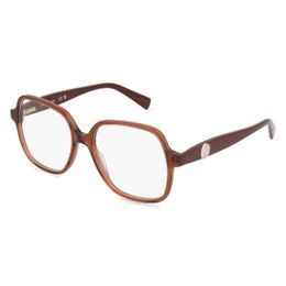 Longchamp LO2757 N Brille Damen | Fassung: Vollrand, Eckig, Braun Transparent