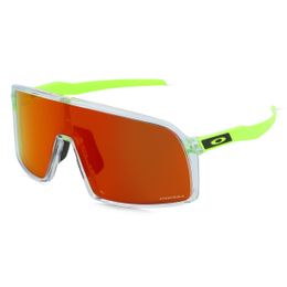 Oakley OO9406 SUTRO | Herren-Sonnenbrille | Fassung: Vollrand, Eckig, Kunststoff, Wei&szlig; Transparent | Glasfarbe: Rot Verlaufend