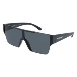 Burberry BE4291 | Herren-Sonnenbrille | Fassung: Randlos, Eckig, Kunststoff, Schwarz Matt | Glasfarbe: Grau