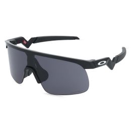 Oakley OJ9010 RESISTOR | Kinder-Sonnenbrille | Fassung: Randlos, Eckig, Kunststoff, Schwarz Gl&auml;nzend | Glasfarbe: Grau Verlaufend