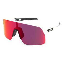 Oakley OO9463 SUTRO LITE | Herren-Sonnenbrille | Fassung: Halbrand, Monoscheibe, Kunststoff, Wei&szlig; Matt | Glasfarbe: Grau Verlaufend