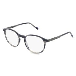 Zeiss ZS25558 Brille Herren | Fassung: Vollrand, Rund, Grau Gestreift