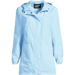 LANDS' END Wasserdichte Regenjacke SQUALL mit Packfach, Damen,  Blau, Polyester, by Lands' End