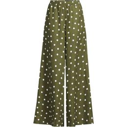 LANDS' END Premium Reinleinen-Palazzohose, Damen,  Gr&uuml;n, Leinen, by Lands' End