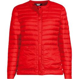 LANDS' END Daunenjacke WANDERWEIGHT Verstaubar Ultraleicht, Damen,  Orange, Nylon, by Lands' End