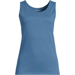LANDS' END Baumwoll-Top, Damen,  Blau, Baumwolle, by Lands' End