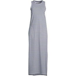 LANDS' END Maxi-Strandkleid Gemustert, Damen,  Wei&szlig;, Baumwolle, by Lands' End