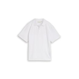 Tom Tailor Jungen Oversize Piqu&eacute; Poloshirt, wei&szlig;, Uni, Gr. 152
