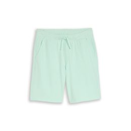Tom Tailor Jungen Basic Sweat-Shorts, gr&uuml;n, Uni, Gr. 152