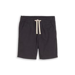 Tom Tailor Jungen Loose Fit Shorts mit Kordel, grau, Uni, Gr. 110