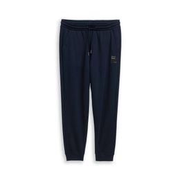 Tom Tailor Denim Herren Basic Jogginghose, blau, Uni, Gr. L