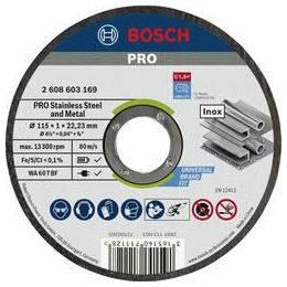 Bosch Accessories WA 60 T BF 2608603169 Trennscheibe gerade 115 mm 1 St. Stahl, Edelstahl