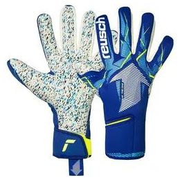 Torwarthandschuhe Reusch "Fastgrip Fusion", Damen, Gr. 11, blau, wei&szlig;, 58% Latex, 32% Polyester, 5% Polyurethan, 3% Polyamid, Handschuhe, f&uuml;r zuverl&auml;ssigen Grip