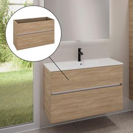 evineo ineo5 evo Unterschrank B: 100 cm, mit 2 Ausz&uuml;gen, mit Griffmulde, BE0958OA,