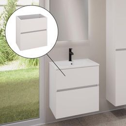 evineo ineo5 evo Unterschrank B: 60 cm, mit 2 Ausz&uuml;gen, mit Griffmulde, BE0956WM,