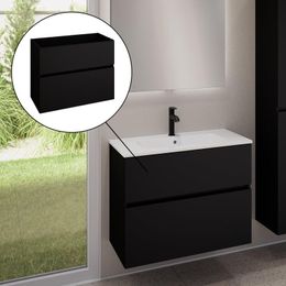 evineo ineo5 evo Unterschrank B: 80 cm, mit 2 Ausz&uuml;gen, mit Griffmulde, BE0957BM,