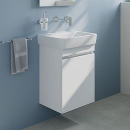 Geberit Renova Plan Handwaschbecken, evineo ineo5 evo Unterschrank B: 50 cm, 1 T&uuml;r, mit Griffmulde,, 501631001+BE0983WM,