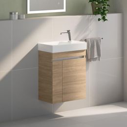 Geberit iCon Handwaschbecken, evineo ineo5 evo Unterschrank B: 53 cm, 2 T&uuml;ren, mit Griffmulde,, 124053600+BE0974OA,