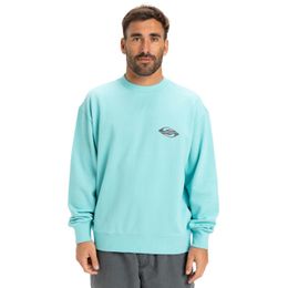 Sweatshirt Quiksilver "Spin Cycle", Herren, Gr. M, blau (aqua sky), Obermaterial: 100% Walkfrottier;, Sweatshirts Sweatshirt