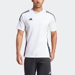 Trainingsshirt adidas Performance "TIRO 24 SWEAT", Herren, Gr. L, schwarz-wei&szlig; (wei&szlig;, schwarz), Obermaterial: 100% Baumwolle, normal, Rundhals, Shirts Trainingsshirt, f&uuml;r Fu&szlig;balltraining und Freizeit, Kurzarmdesign, Rundhalsausschnitt