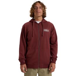 Hoodie Billabong "Foundation Zh", Herren, Gr. L, rot (wine), Obermaterial: 55% Walkfrottier, 25% Walkfrottier, 20% Microfaser;, Sweatshirts Hoodie