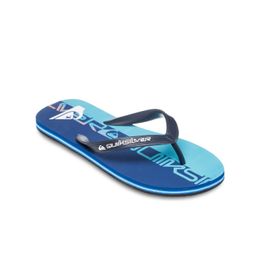 Sandale Quiksilver "Molokai Art 25", Herren, Gr. 9(42), blau (nebulas blau wordblock), Obermaterial:Obermaterial: Synthetik / Laufsohle: Moosgummi;, Schuhe Sandale
