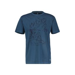 T-Shirt Lerros "Herren-T-Shirt mit Brust-Print", Herren, Gr. 6XL, blau (storm blau), 100% Baumwolle, Rundhals, Shirts T-Shirt
