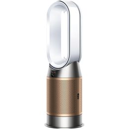 Luftreiniger Dyson "Purifier Hot+Cool HP2 De-Nox, mit Fernbedienung, 40 W", wei&szlig;, gold, B:20,5cm H:76,4cm T:13cm, Luftreiniger, Luftreiniger, Entfernt Gase und 99,95 % der Schadstoffe aus der Luft
