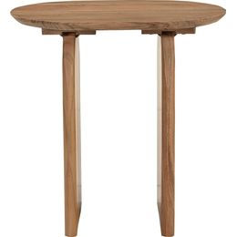 Beistelltisch Sit "ACACIA WAVE", beige (natur, natur, natur), B:60cm H:61cm T:45cm, Akazie massiv, Tische, Beistelltisch, mit ausgepr&auml;gter Maserung