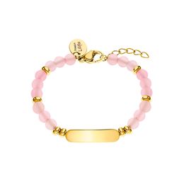 Armband Prinzessin Lillifee "2033366, 2033368", bunt (gelbgoldfarben, rosa, rosa), Armb&auml;nder, M&auml;dchen, 14cm, Edelstahl, Armband, mit Achat oder Quarz
