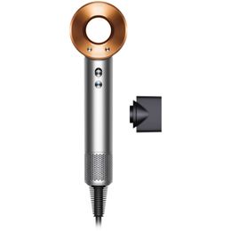 Haartrockner Dyson "Supersonic&trade; Origin&trade;, Schnelles Trocknen. Ohne extreme Hitze.", nickel, kupfer, HaartrocknerB:9,7cm H:7,6cm T:28,8cm, Haartrockner, 4 Temperaturstufen und Taste f&uuml;r die Kaltstufe (28 C), B:9,7cm H:7,6cm T:28,8cm