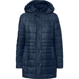 CR&Eacute;ATION L Damen Steppjacke mit seitlichen Druckkn&ouml;pfen marine Gr&ouml;&szlig;e 44